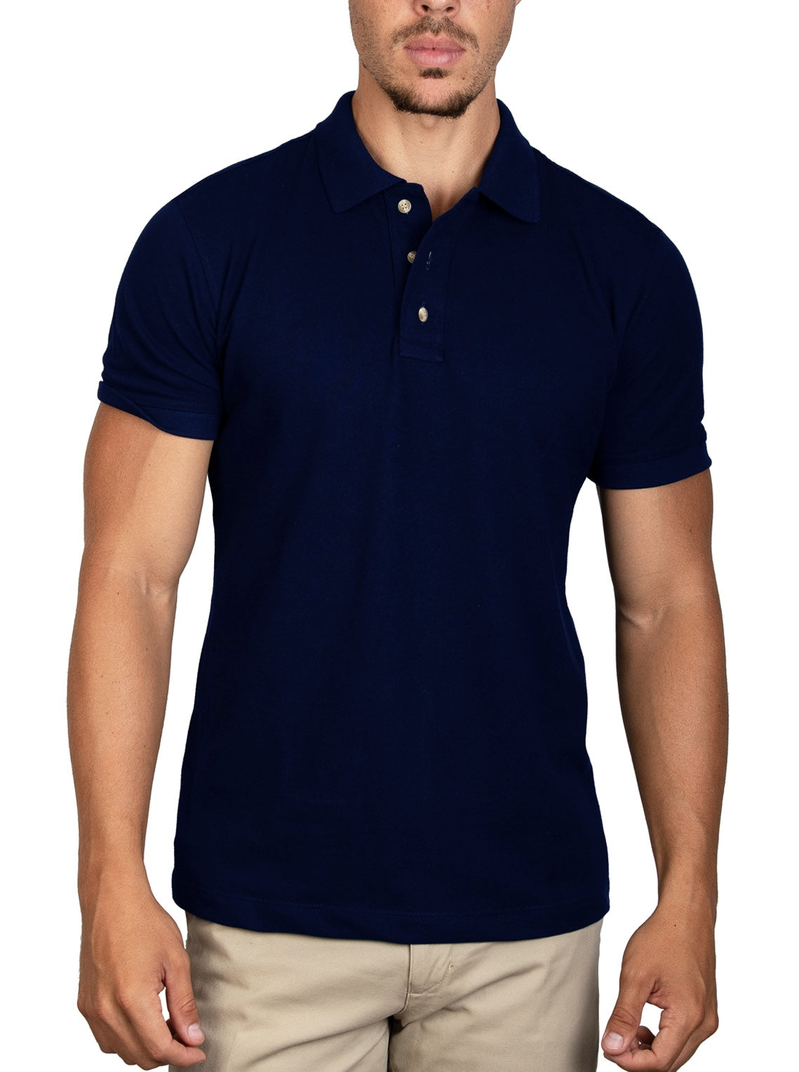 Playera Polo Basic Marino A1660